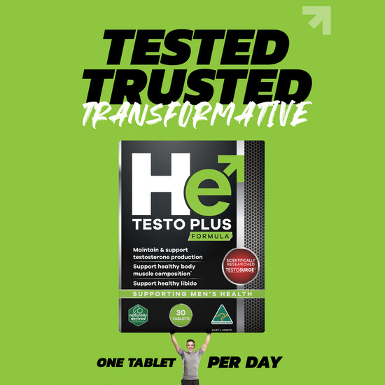 He Testo Plus Formula - 30 Tablets – hemenshealth